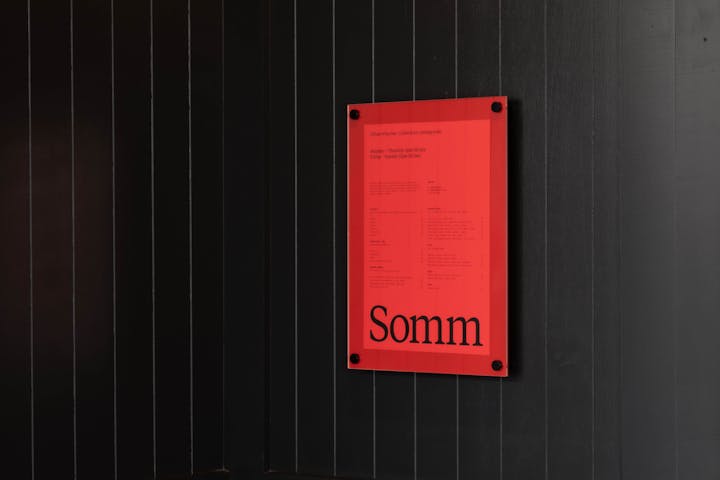 New Territory - Realising a concept, the creation of Somm